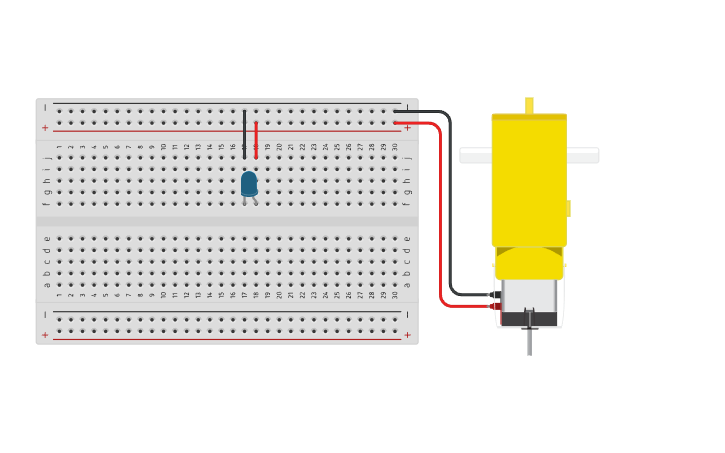 Circuit design DC Generator Example - Tinkercad