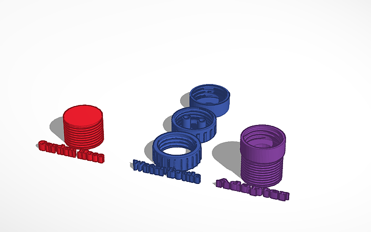 3D design screw threads - Tinkercad