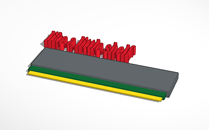3D design ram stick - Tinkercad