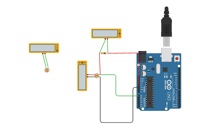 Circuit Design Mod 3 Part 5 Photoresistor Voltage Divider Tinkercad