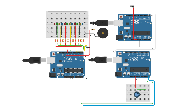 Circuit design Assignment 2 - Christmas Lights 🎄 | Tinkercad