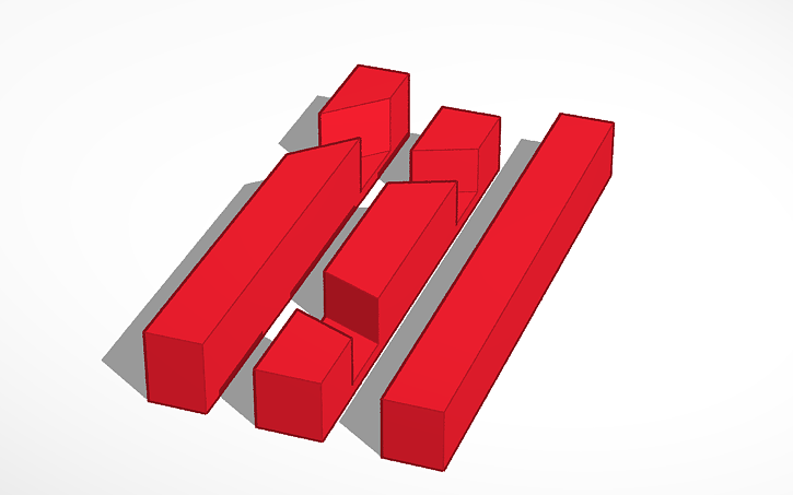 3d Design Copy Of Interlocking Pieces Tinkercad 