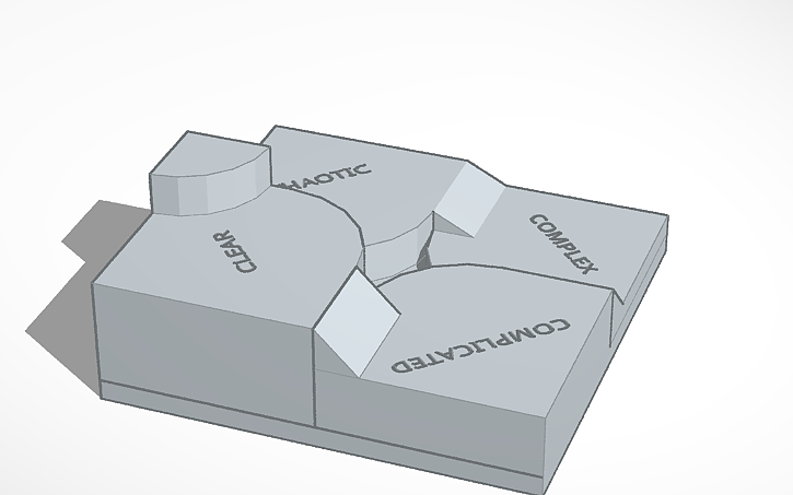 3D design Cynefin 3D - Tinkercad