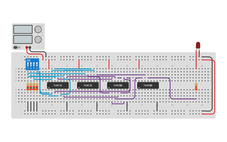 Circuit design Copy of Experiment 4 - Scenario 3 - Tinkercad