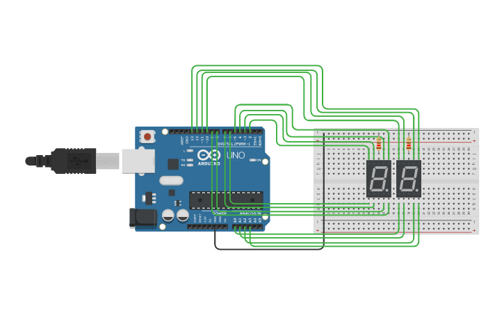 Circuit design 0-99 - Tinkercad