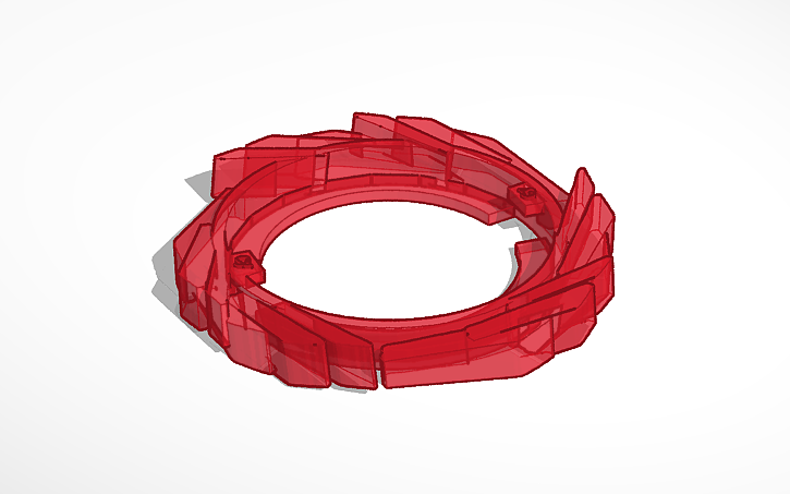 3D design Beyblade Vortex+ frame - Tinkercad