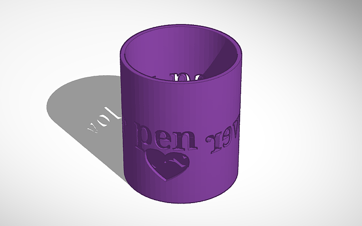 3D design Pencil case | Tinkercad