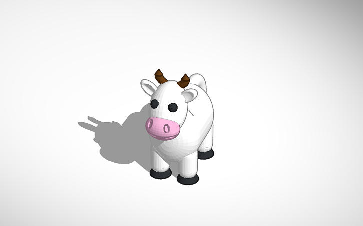 3D design Cow - Tinkercad