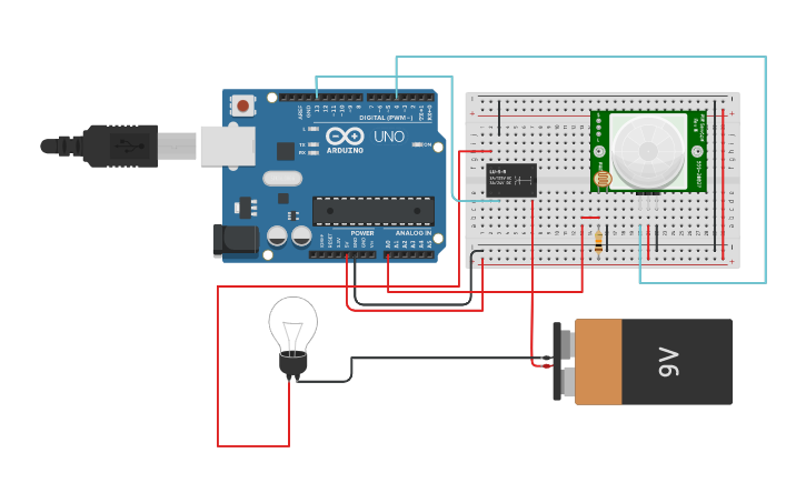 Circuit design Interfacing with Analog Sensors - Tinkercad