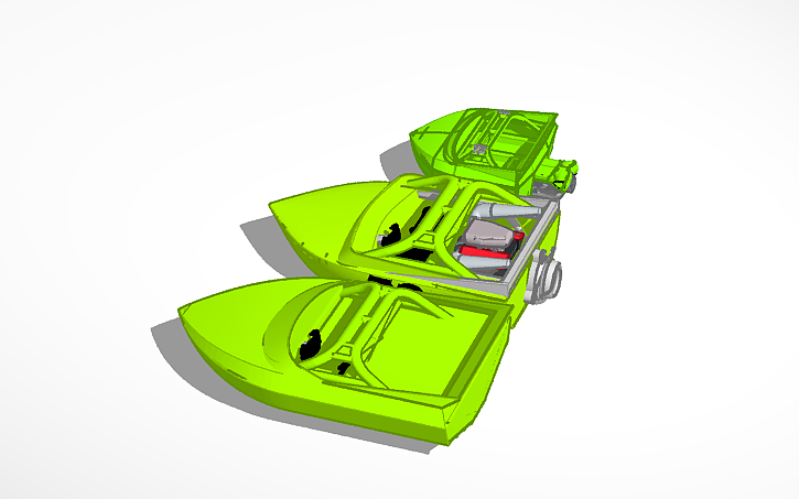 3D design Monster Energy Racing Jet Sprint Boat | Tinkercad