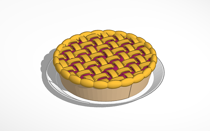 3D design CHERRY PIE - Tinkercad