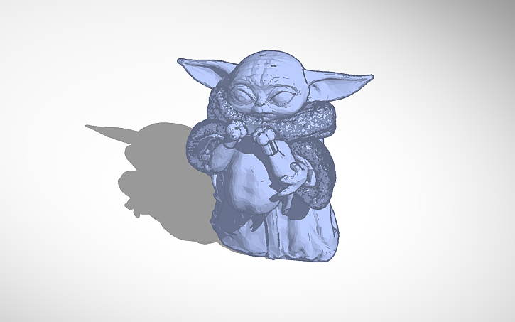 3D design Grogu - Tinkercad