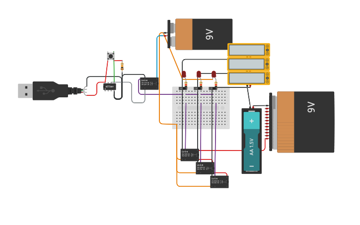 Circuit design PC setup power management | Tinkercad