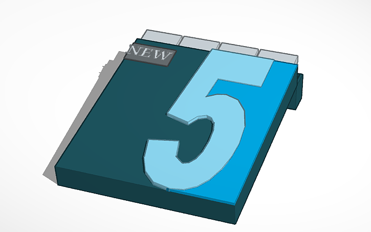 3D design 5 Gum - Tinkercad