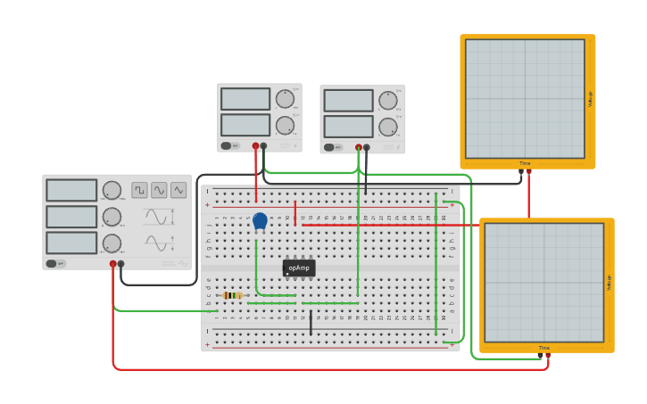 Circuit Design Integrador Opamp Tinkercad