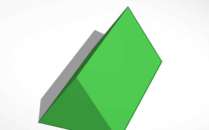 3D design Triangular base prism - Tinkercad