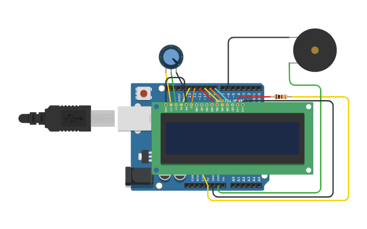 Circuit Design Stopwatch Using Arduino Tinkercad