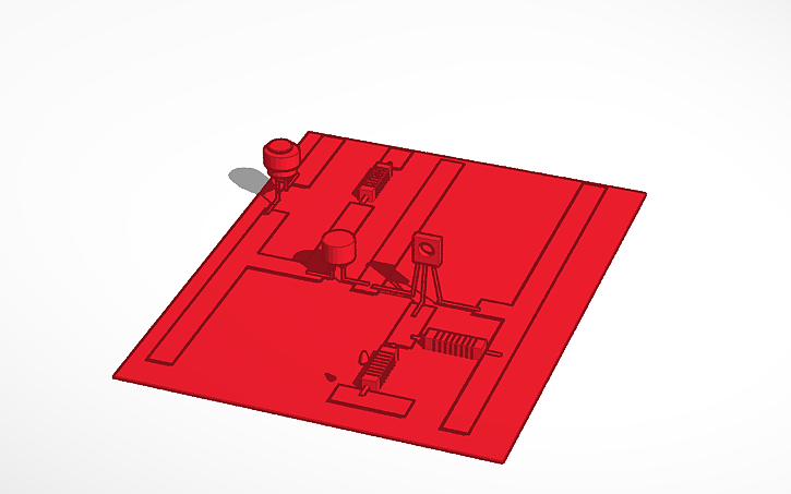 3D design Circuit Board - Tinkercad
