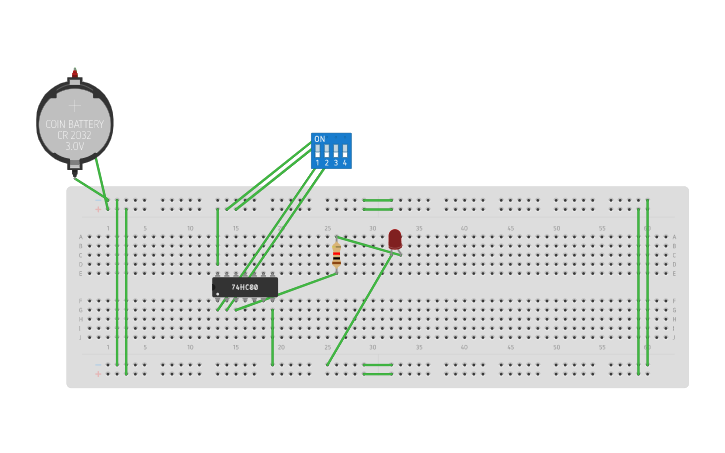 Circuit Design Nand Using Switch Tinkercad