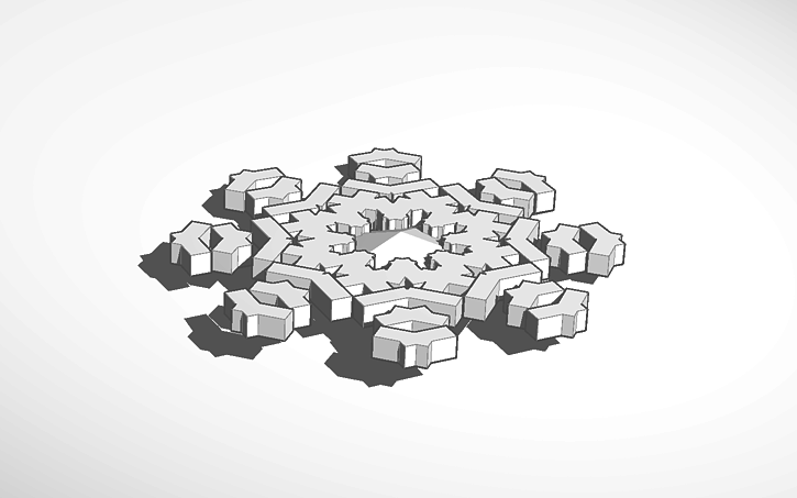 3D design Snowflake - Tinkercad