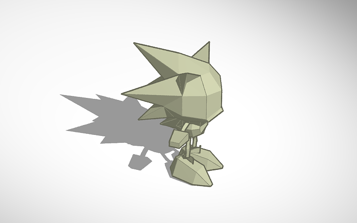 3D design Sonic Jam Model - Tinkercad