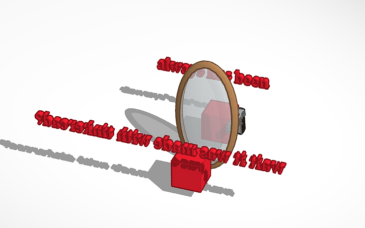 3D design Mirror meme - Tinkercad