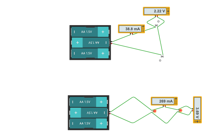 Circuit Design Series And Parallel Circuits Tinkercad