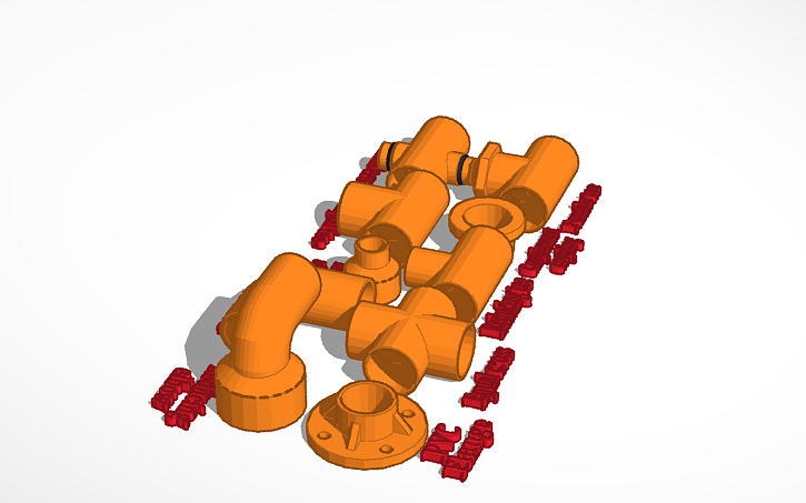 3D design PVC Pipes - Tinkercad