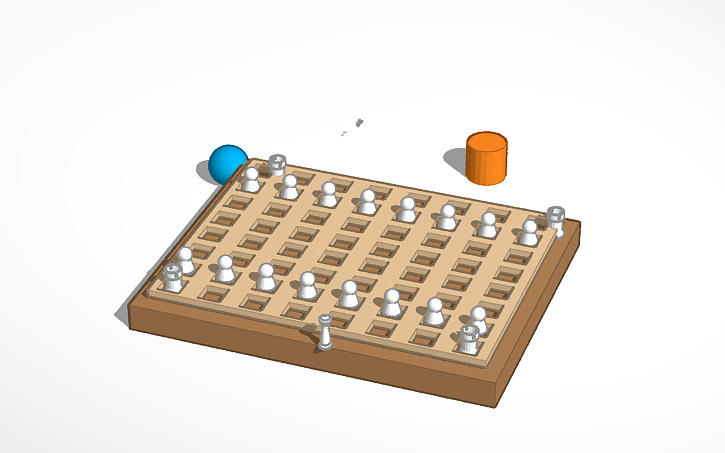3D design Chess Board | Tinkercad