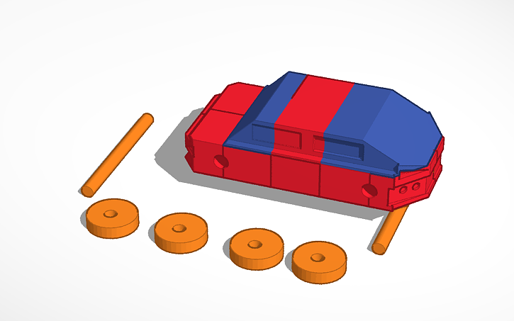 3D design working car - Tinkercad