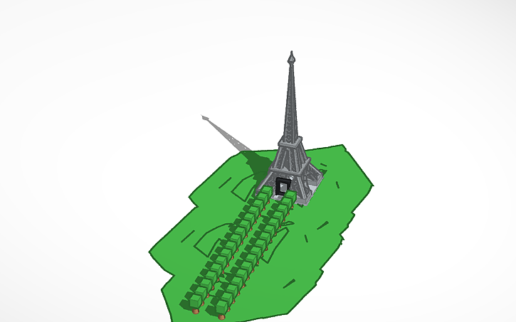 3D design eiffel tower | Tinkercad