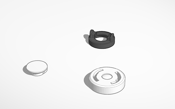 3D design Beyblade Burst Dual Layer Template - Tinkercad