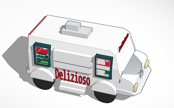 3D design Food Truck - Tinkercad