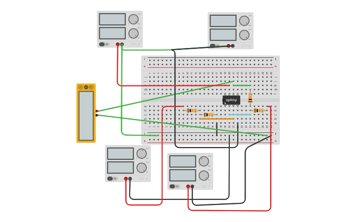Circuit design Subtractor | Tinkercad