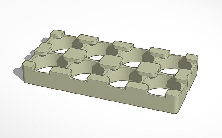3D design 4s2p cell holder | Tinkercad