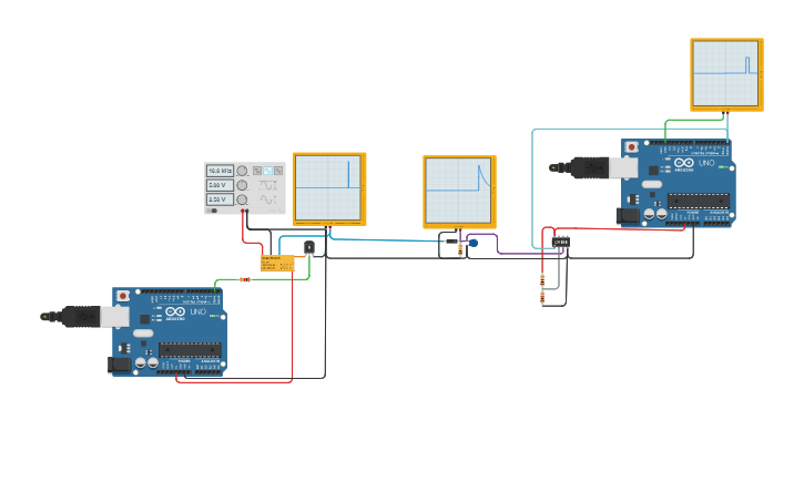 Circuit design TCA 2021-1 - Modulação ASK | Tinkercad