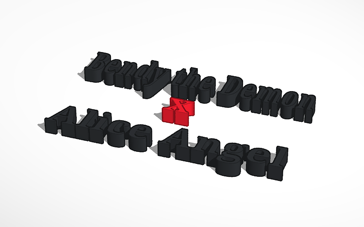 3D design Bendy - Tinkercad