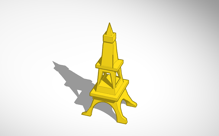 3D design Eiffel Tower | Tinkercad