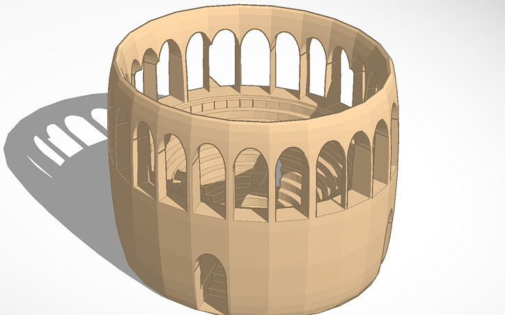 3D design the coliseum - Tinkercad