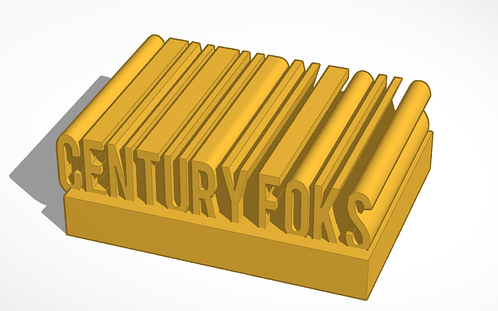 3D design 20 century foks - Tinkercad