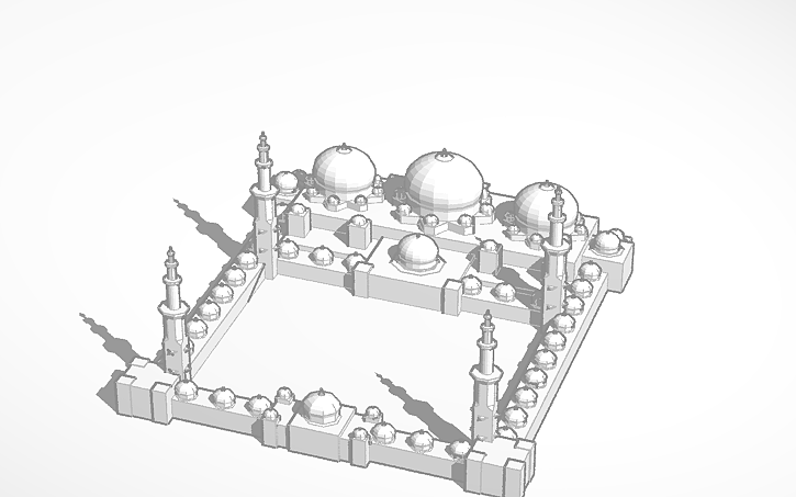 3D design Sheikh Zayed Mosque - Tinkercad