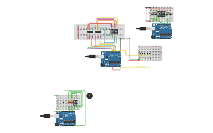 Circuit design Basketball Scoreboard - Tinkercad