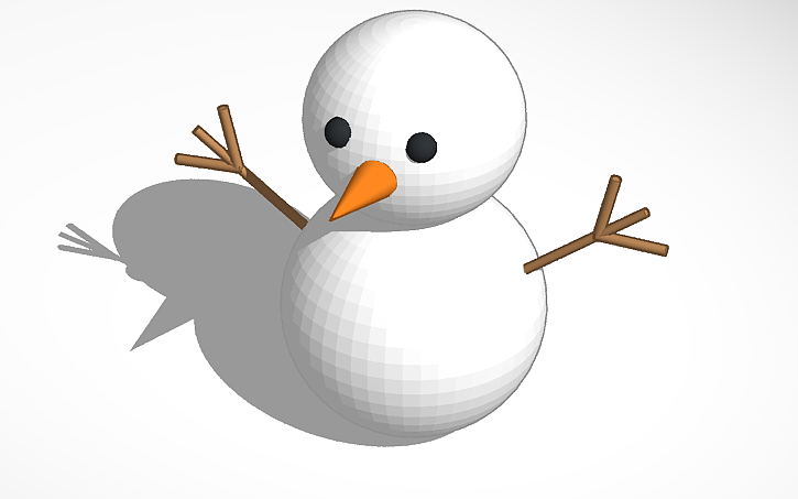 3D design Snow - Tinkercad