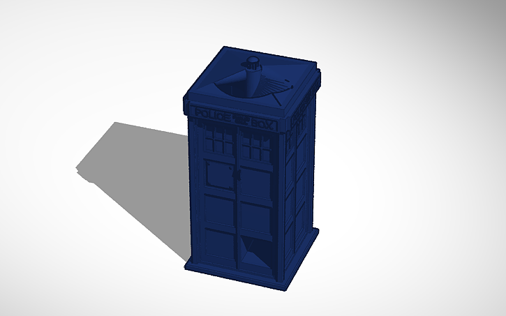 3D design Tardis Dice Roller - Tinkercad