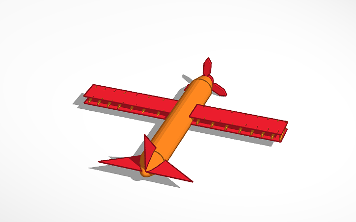 3D design WWII Biplane | Tinkercad
