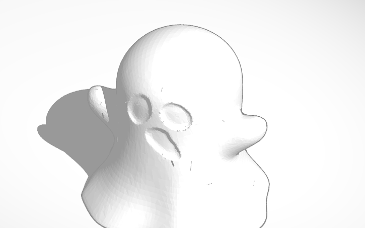 3D design PATRICK Snapchat ghost - Tinkercad
