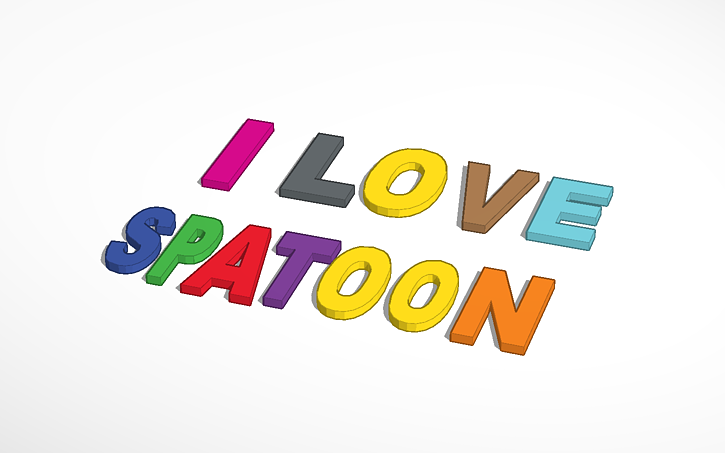 3D design I love Splatoon | Tinkercad