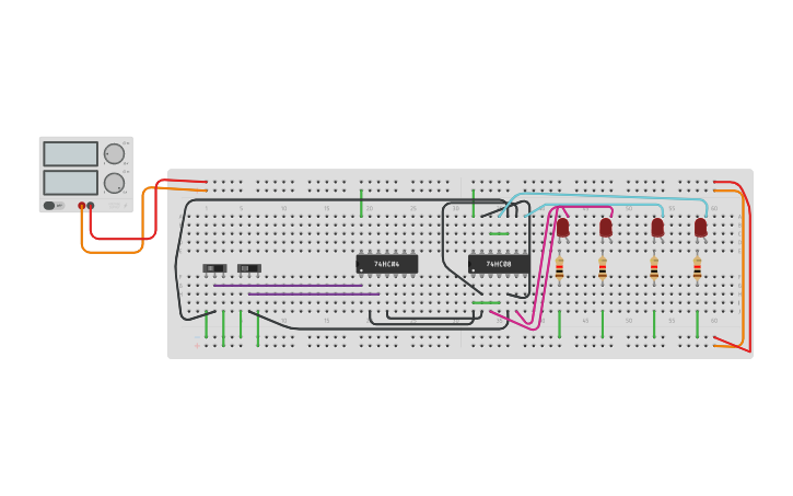 Circuit design Decoder Circuit - Tinkercad