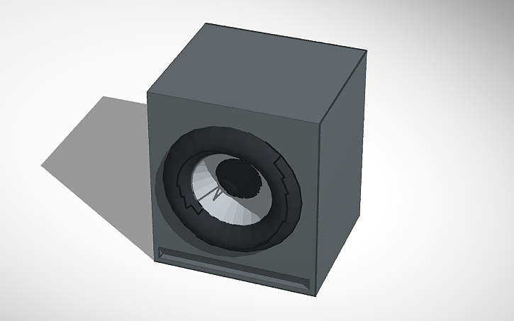 3D design Subwoofer - Tinkercad