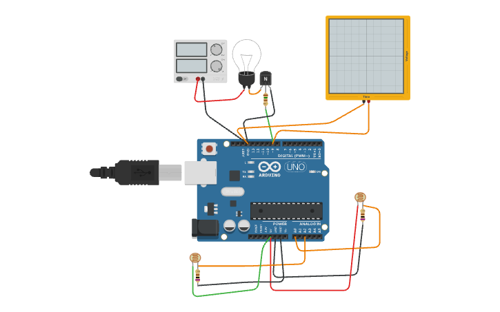 Circuit Design Copy Of გვირაბის განათება 2 Tinkercad